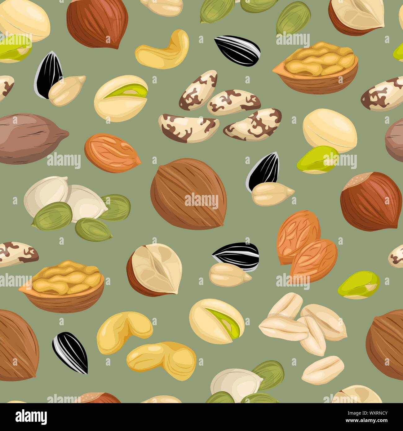 Pistachios pattern Stock Vector Images - Alamy