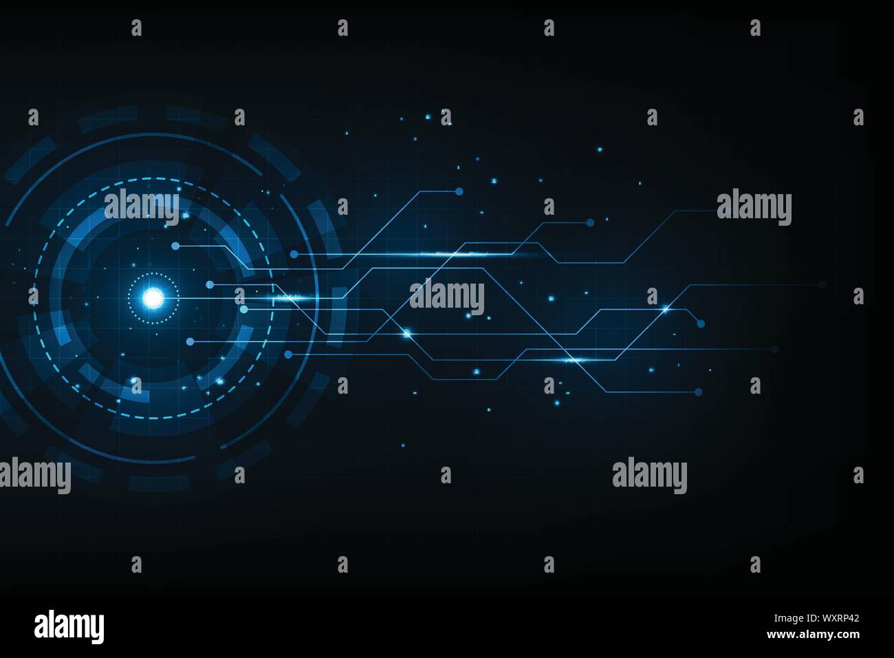 Vector background in the concept of technology Stock Vector Image & Art ...