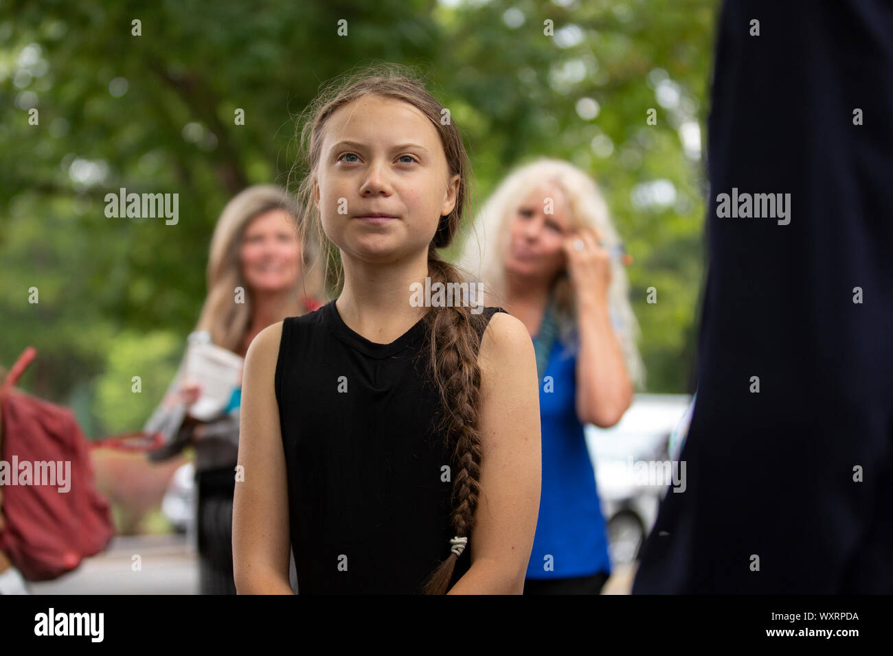 Youth climate activist Greta Thunberg joined United States Senator Ed ...