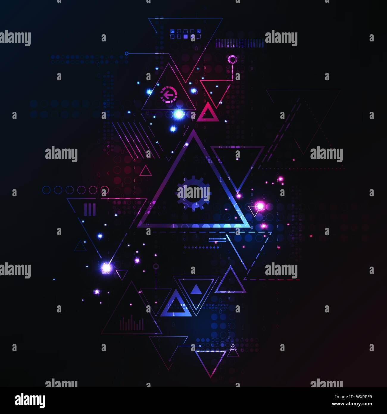 Vector background technology in the concept of digital Stock Vector ...