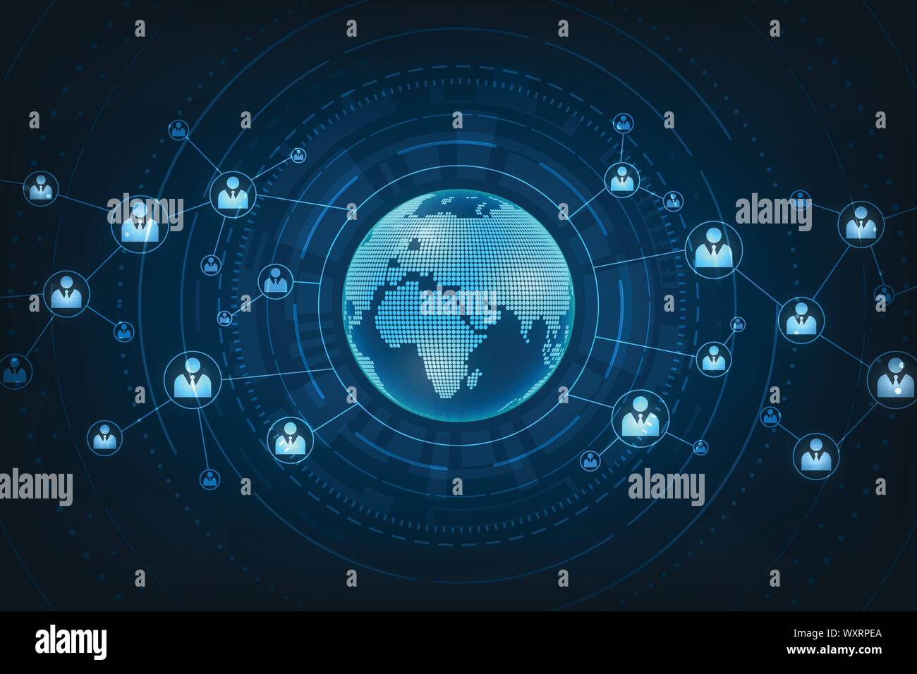 Modern world communication technology network Stock Vector Image & Art ...