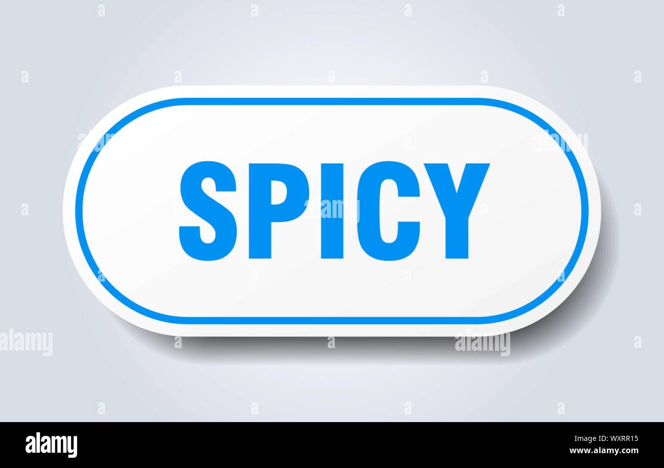 spicy sign. spicy rounded blue sticker. spicy Stock Vector Image & Art ...