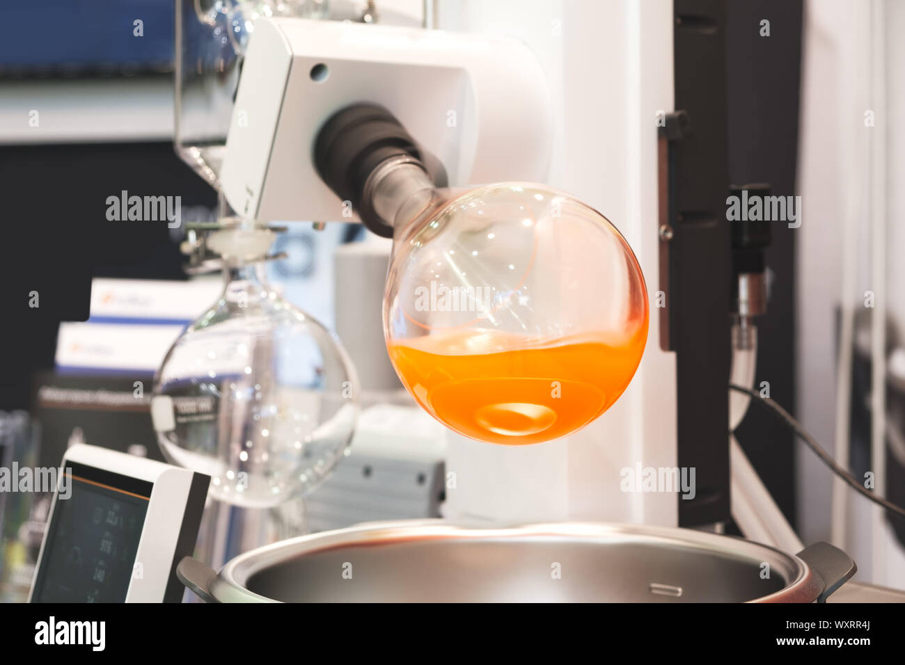 Chemical laboratory background. Laboratory concept Stock Photo - Alamy