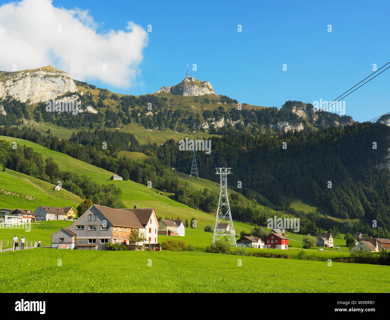 Kamor und Hoher Kasten im Alpstein in Appenzell Innerhoden Stock Photo ...