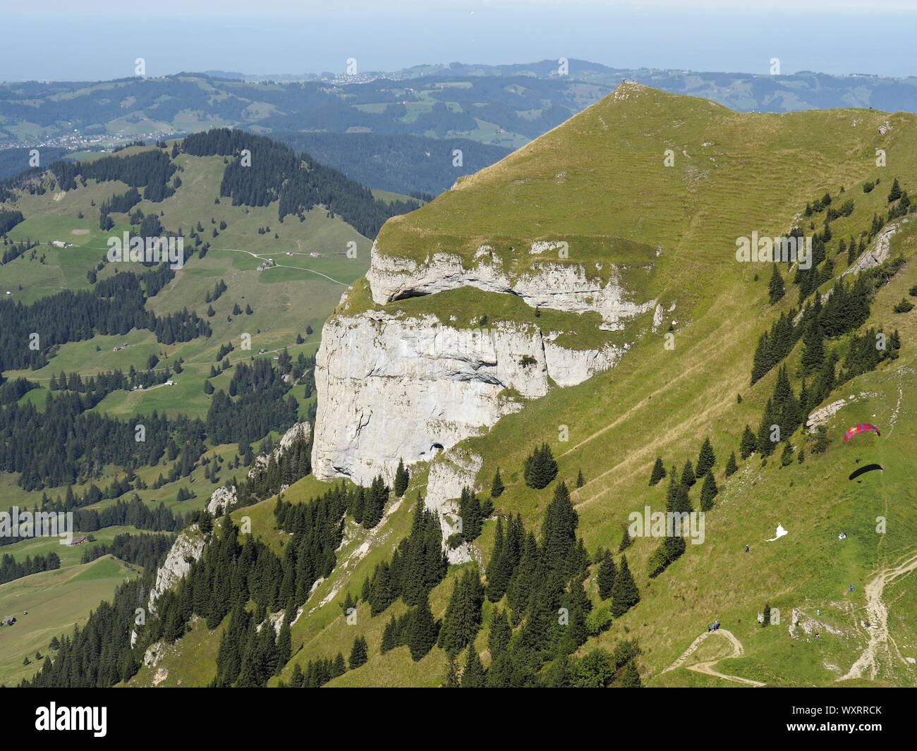 Kamor, Berg zwischen St. Galler Rheintal und Appenzell Innerhoden Stock ...