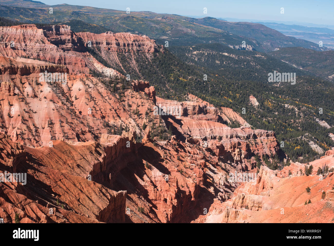 Rock Formations show the erosion from water weather and wind in the red ...