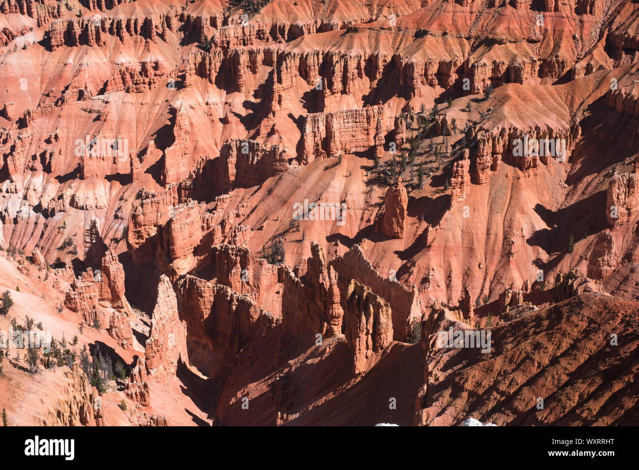 Rock Formations show the erosion from water weather and wind in the red ...
