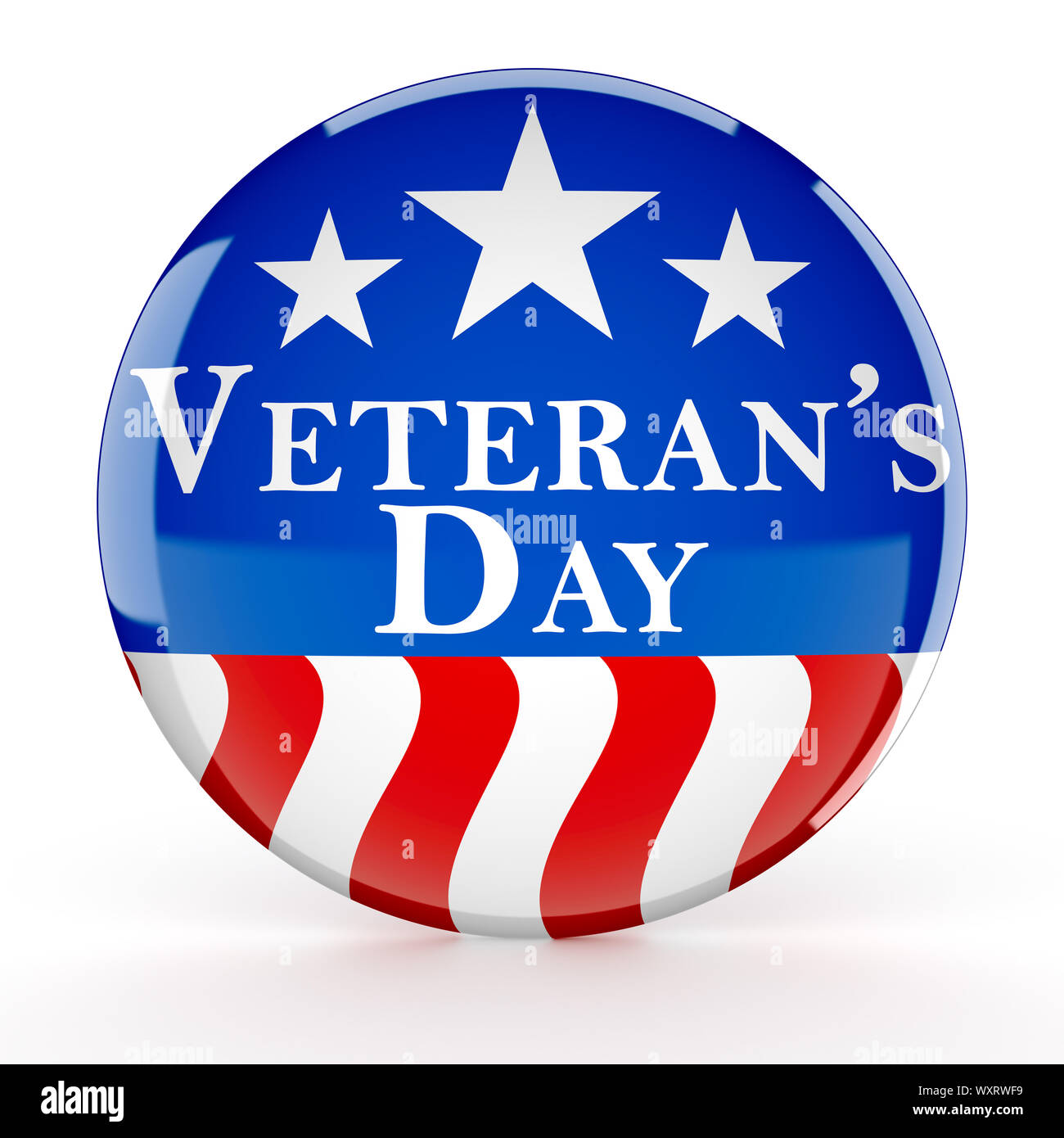 Veteran's day button Stock Photo - Alamy