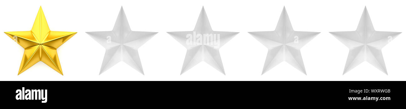 Zero to five star review or rating Stock Photo - Alamy
