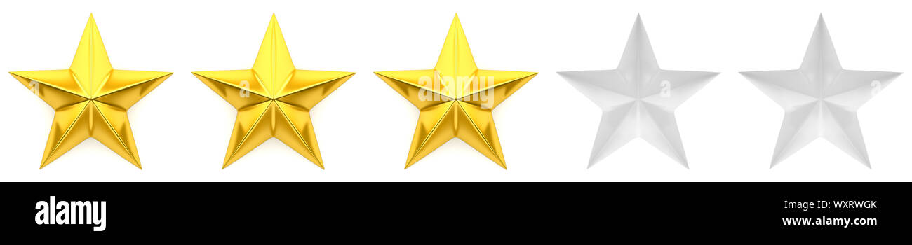 Zero to five star review or rating Stock Photo - Alamy