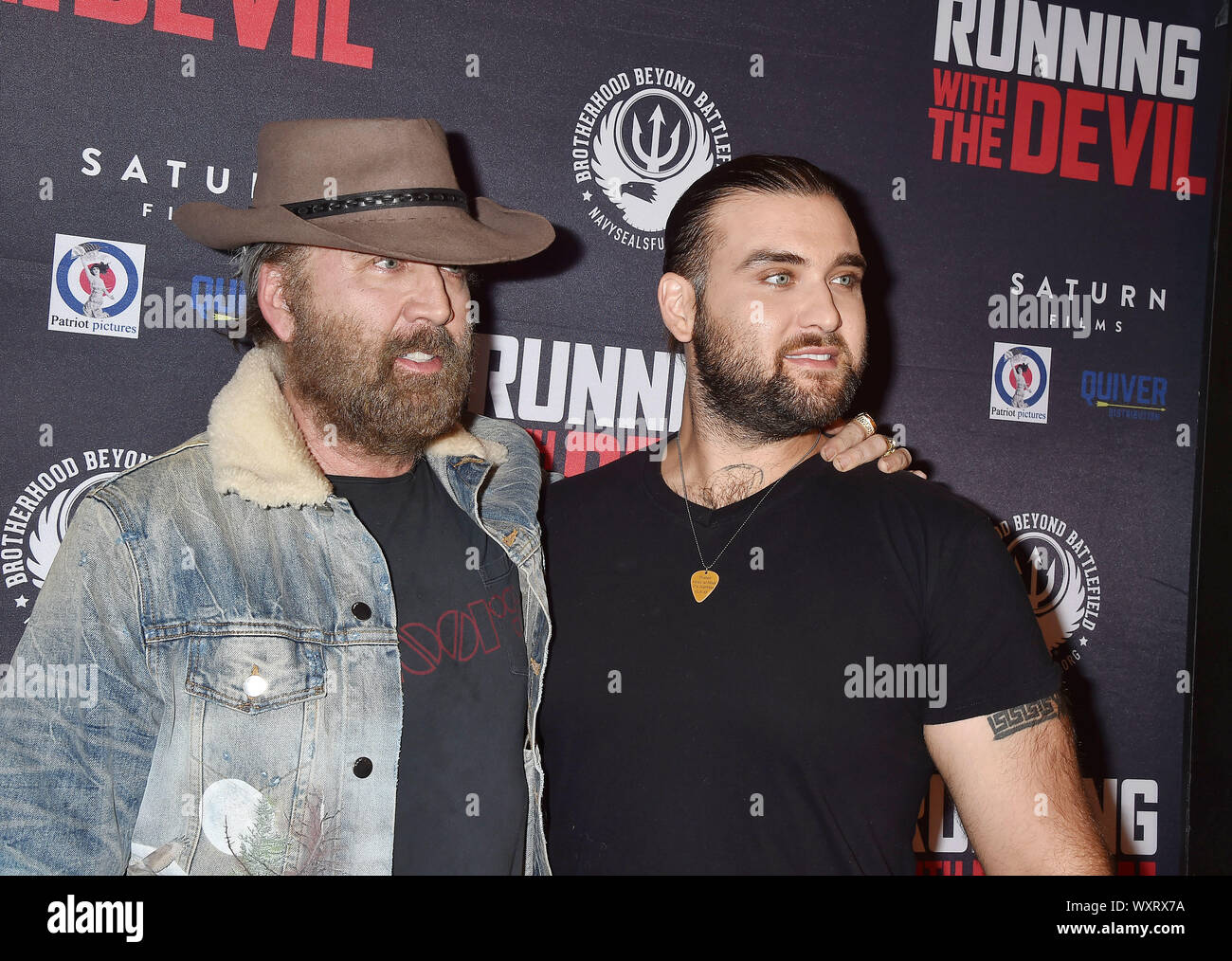 BEVERLY HILLS, CA - SEPTEMBER 16: Nicolas Cage (L) and Weston Cage ...