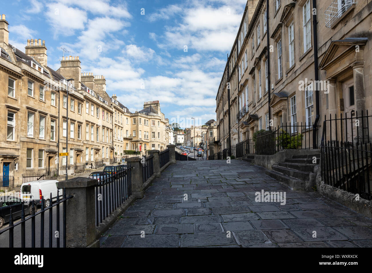 Lansdown Road raised pavement in the UNESCO World Heritage Centre of ...