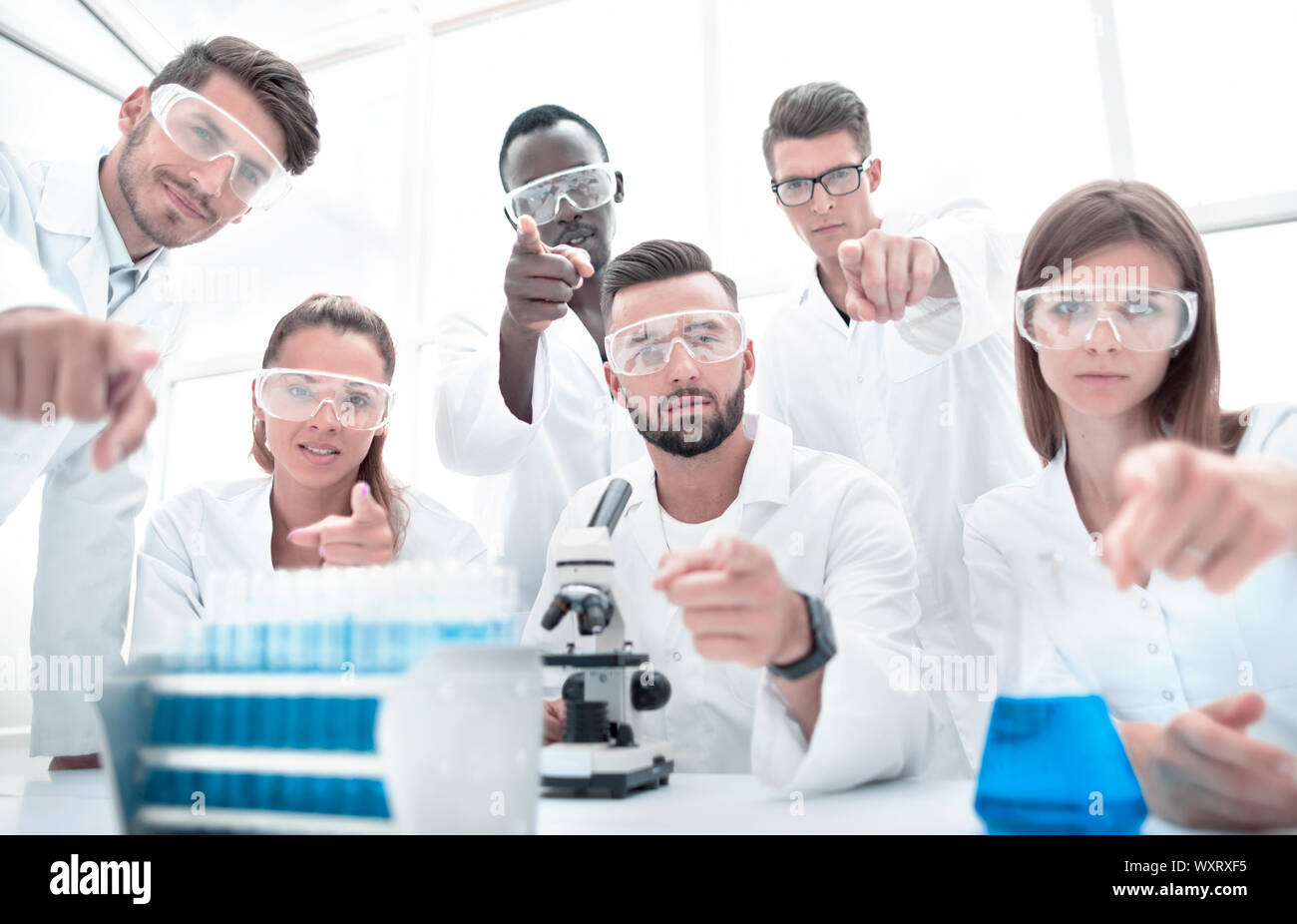 group of lab teachnican working in a modern laboratory Stock Photo - Alamy