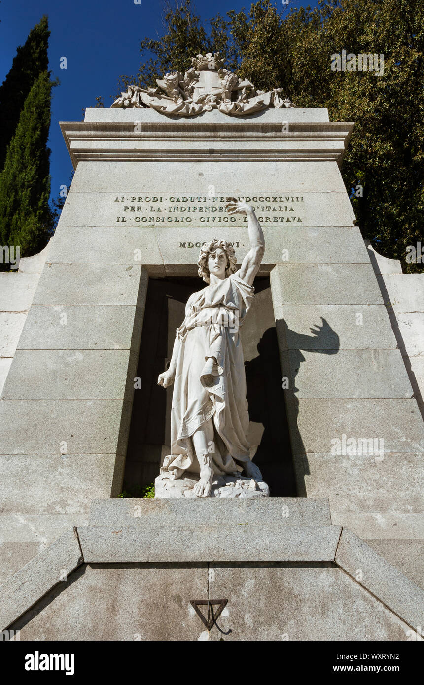 Monument to the Fallen of the Italian Independence Wars on Mount Berico ...