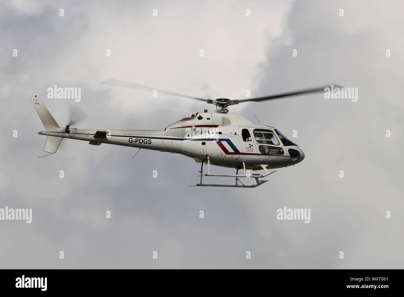 G-PDGS, a Eurocopter AS355F2 operated by PDG Helicopters, departing ...