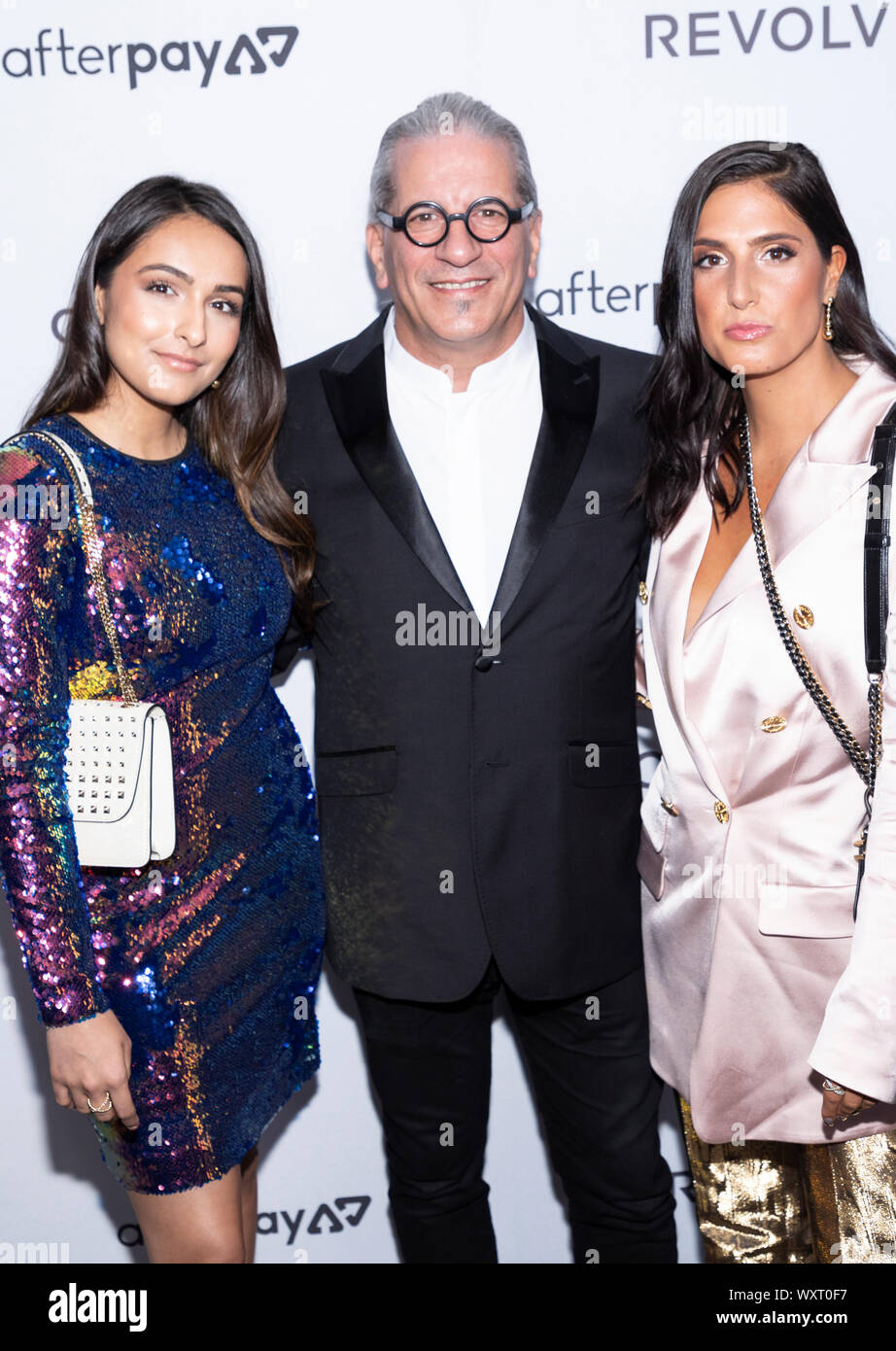 New York, NY, USA - September 5, 2019: Nita Mann, Steven Lagos, and ...