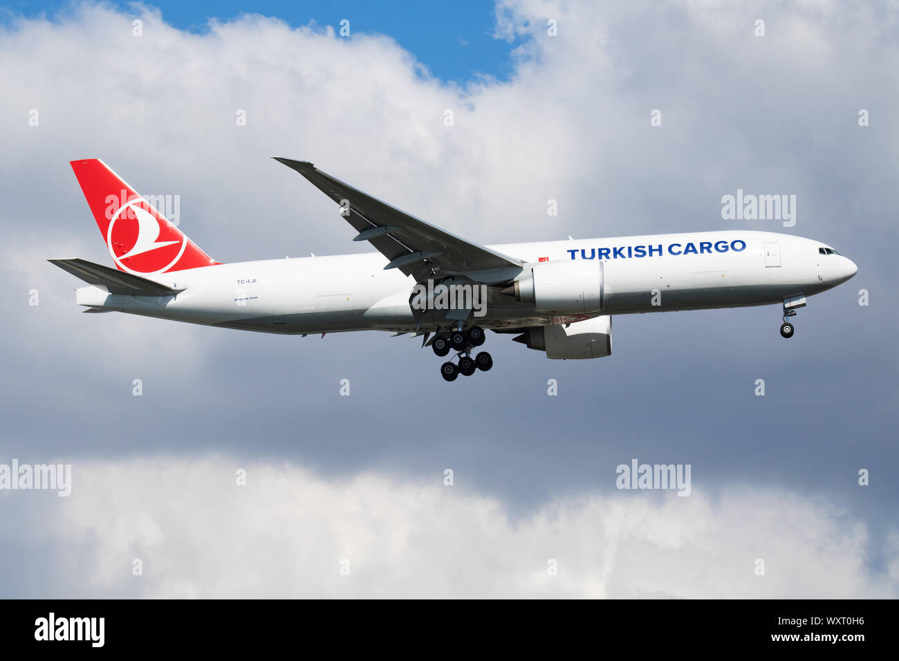 Istanbul / Turkey - March 30, 2019: Turkish Cargo Boeing 777-200 TC-LJL ...