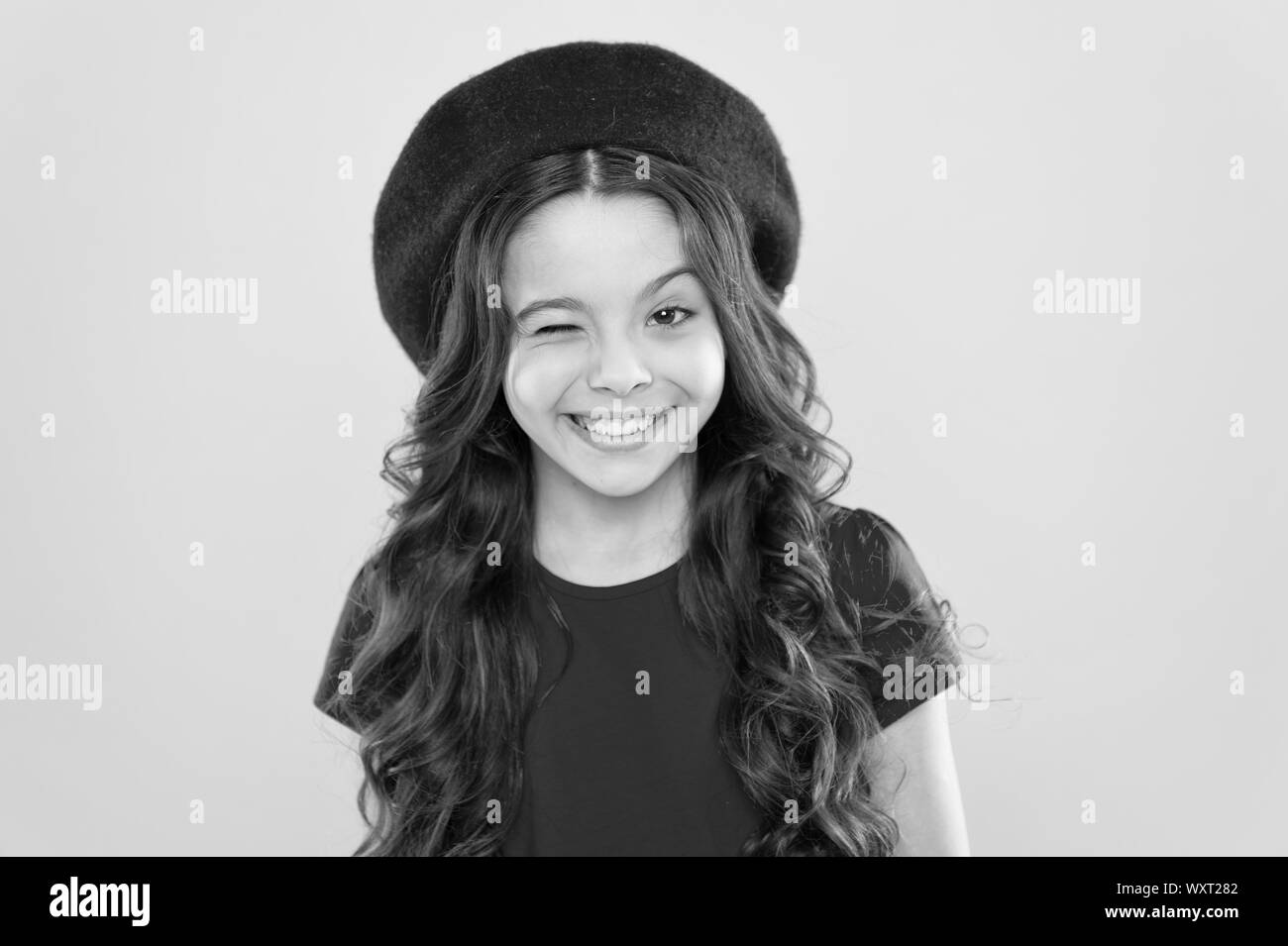 Emotional expression. Girl artistic kid practicing acting skill. Acting ...