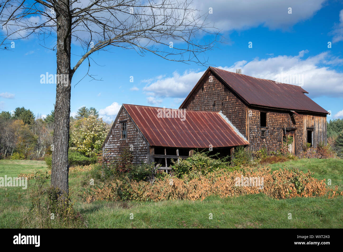Wooden barn shingles hi-res stock photography and images - Alamy