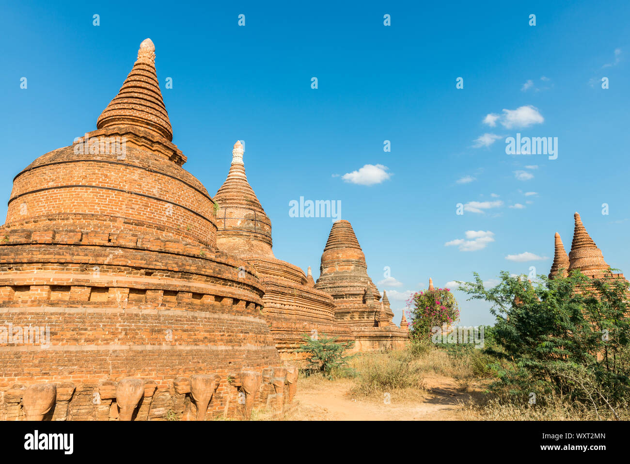 Horizontal picture of Brick Monastery Complex, a peaceful area in the ...