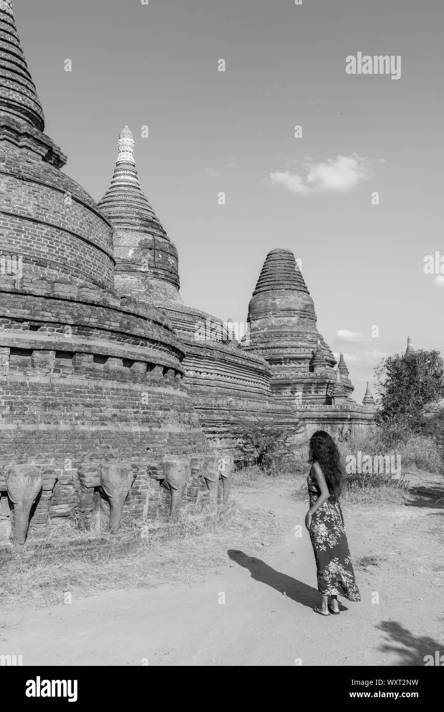 Bagan complex Black and White Stock Photos & Images - Alamy