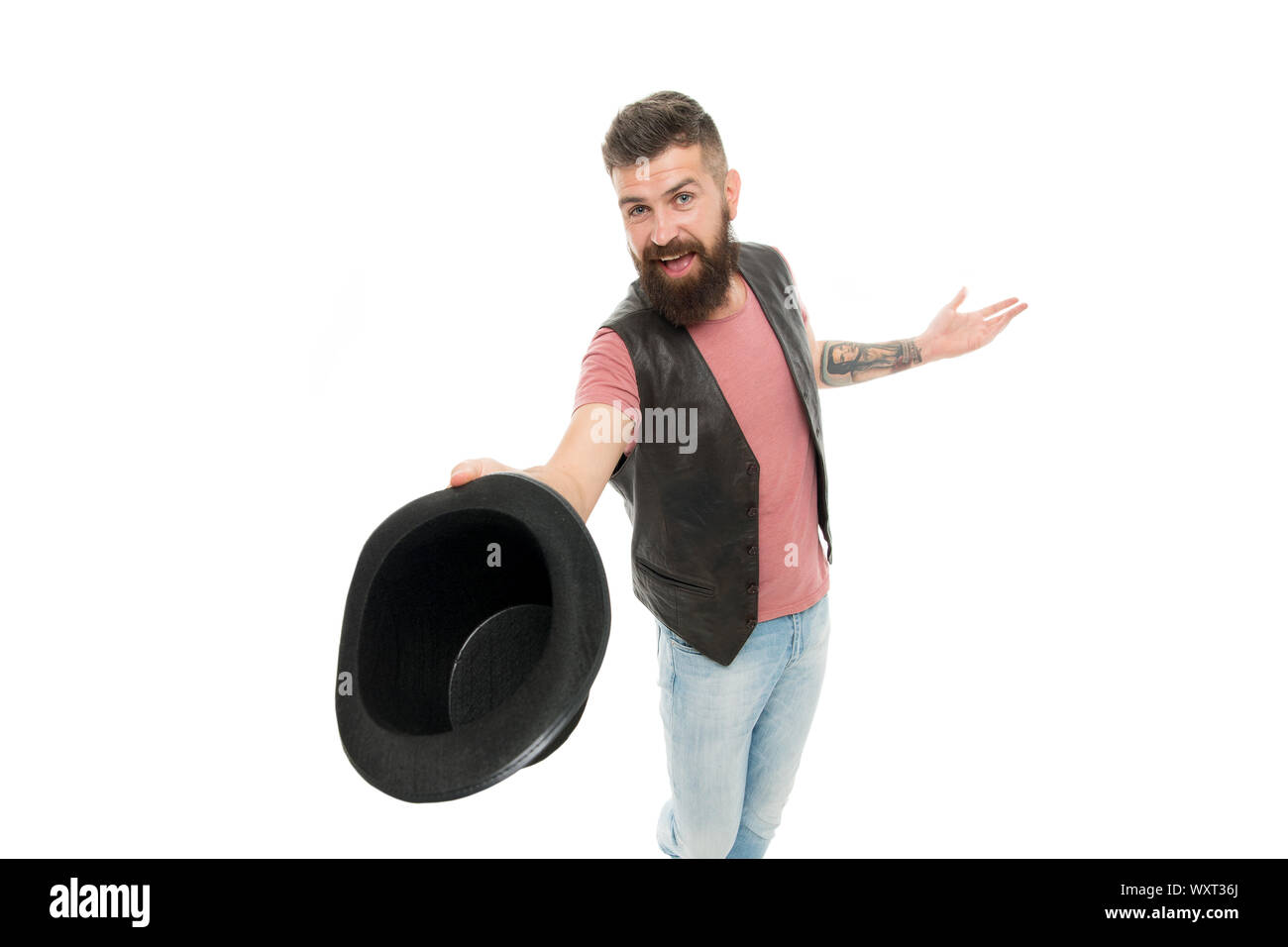 Tipping the hat Cut Out Stock Images & Pictures - Alamy