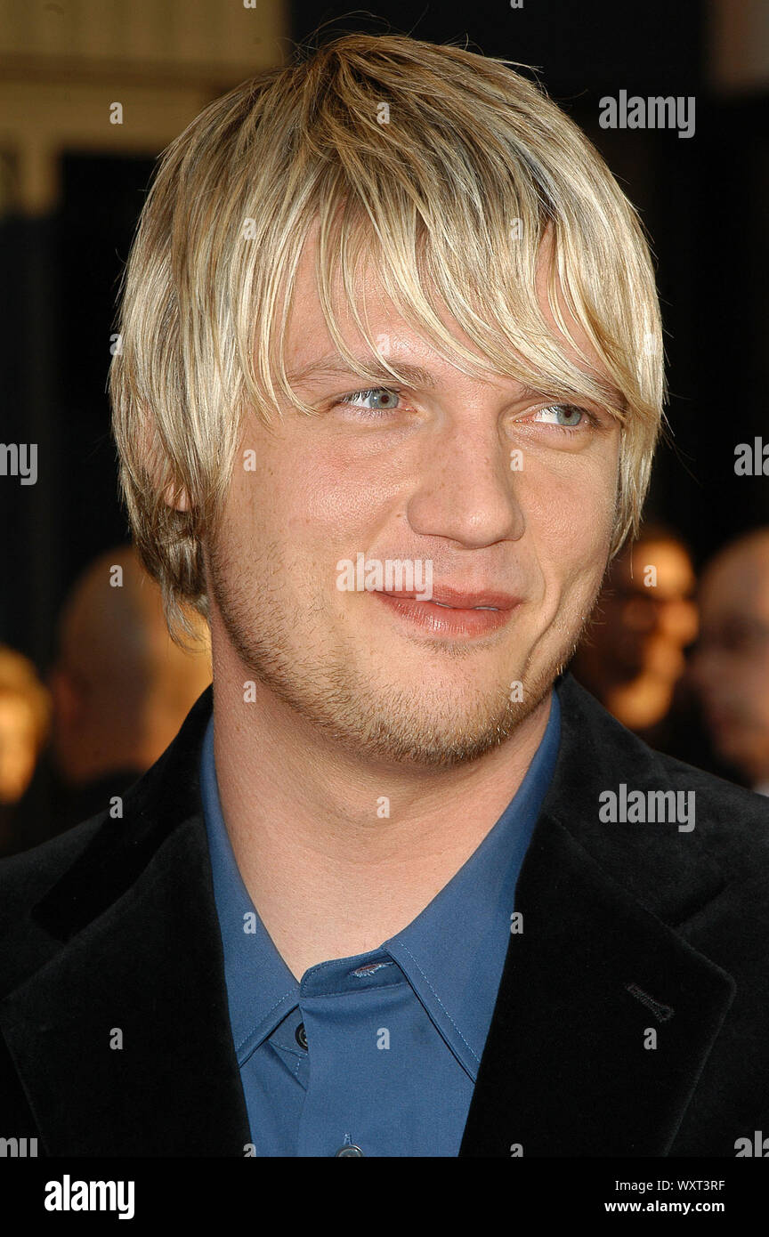 Nick Carter at the 2005 American Music Awards - Arrivals held at the ...