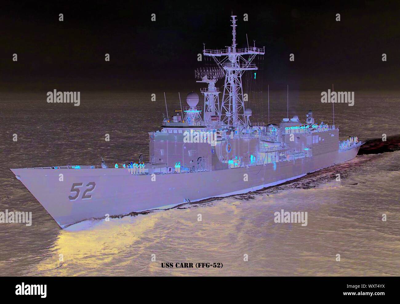 Guided missile frigate uss carr ffg 52 hi-res stock photography and ...