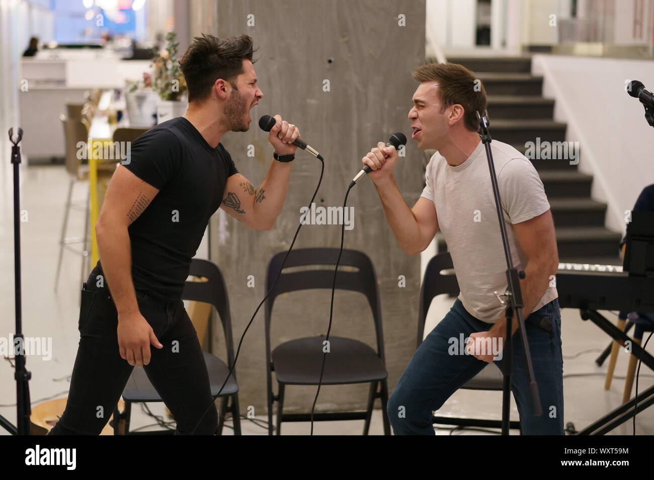 New York, NY, USA. 17th Sep, 2019. Mike Squillante, Evan Maltby at the ...