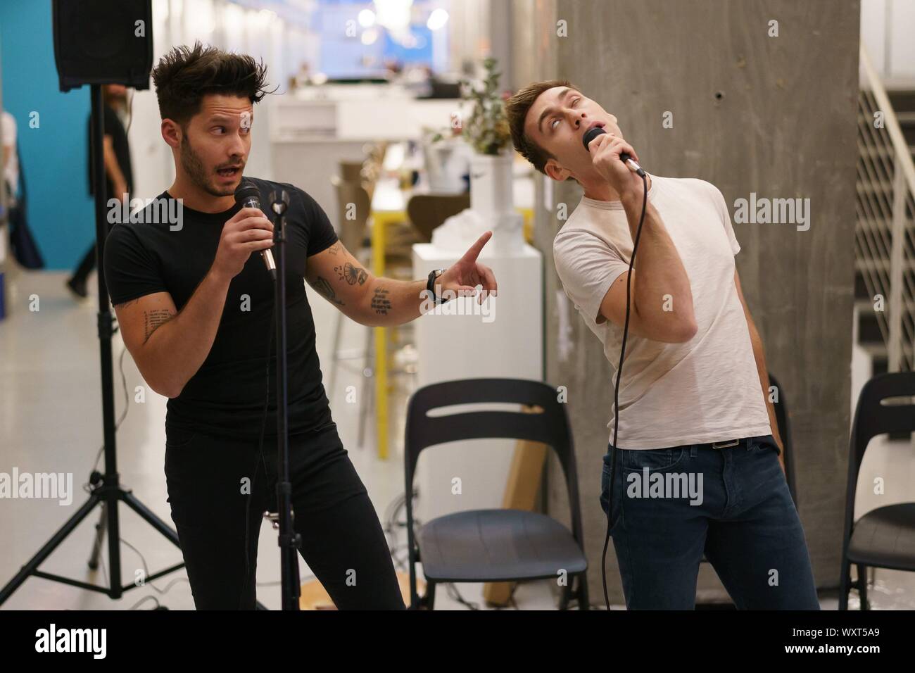 New York, NY, USA. 17th Sep, 2019. Mike Squillante, Evan Maltby at the ...