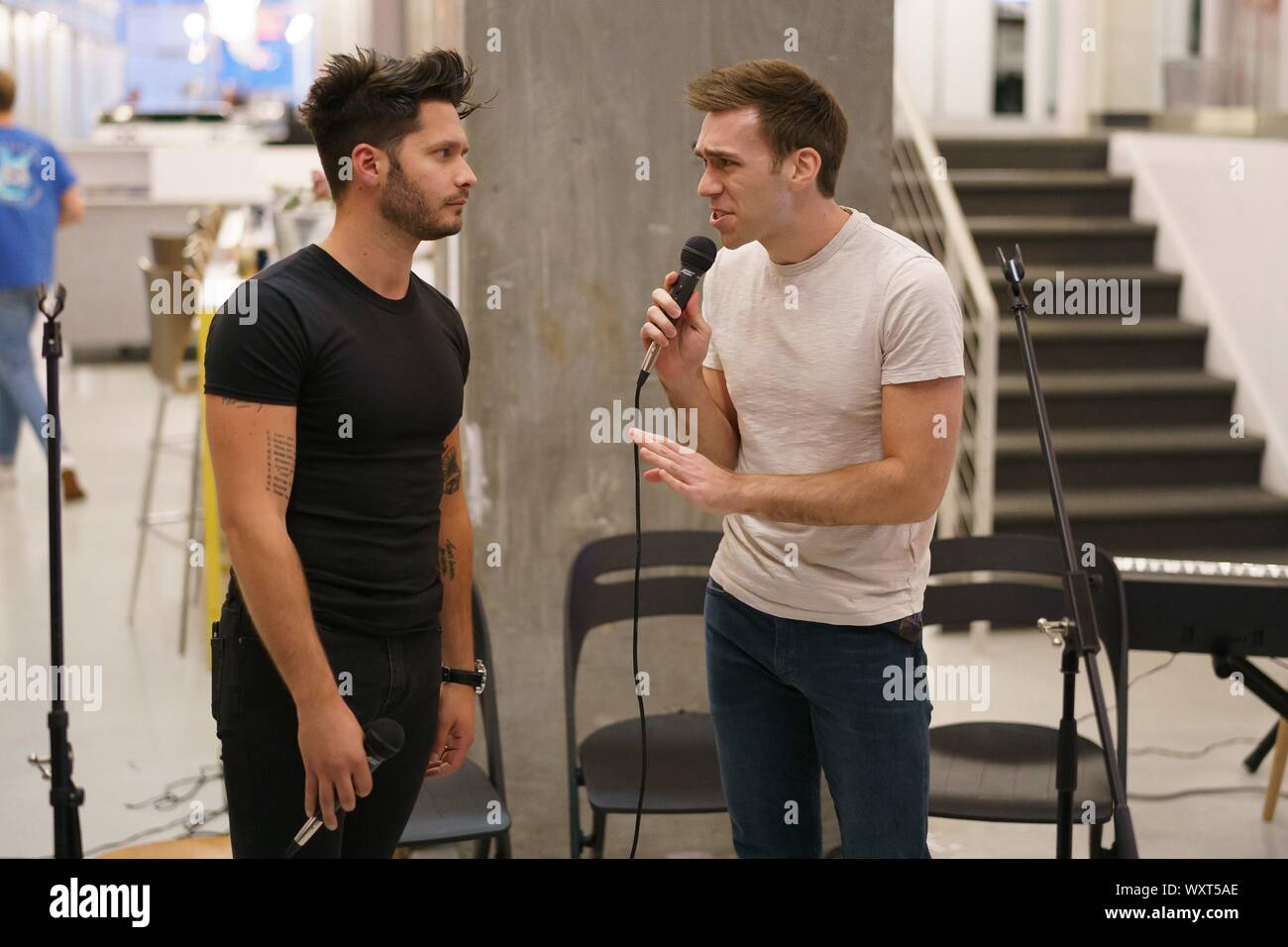 New York, NY, USA. 17th Sep, 2019. Mike Squillante, Evan Maltby at the ...