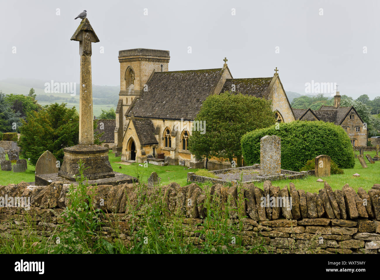 War Memorial in the Churchyard of St Barnabas Anglican church Snowshill ...