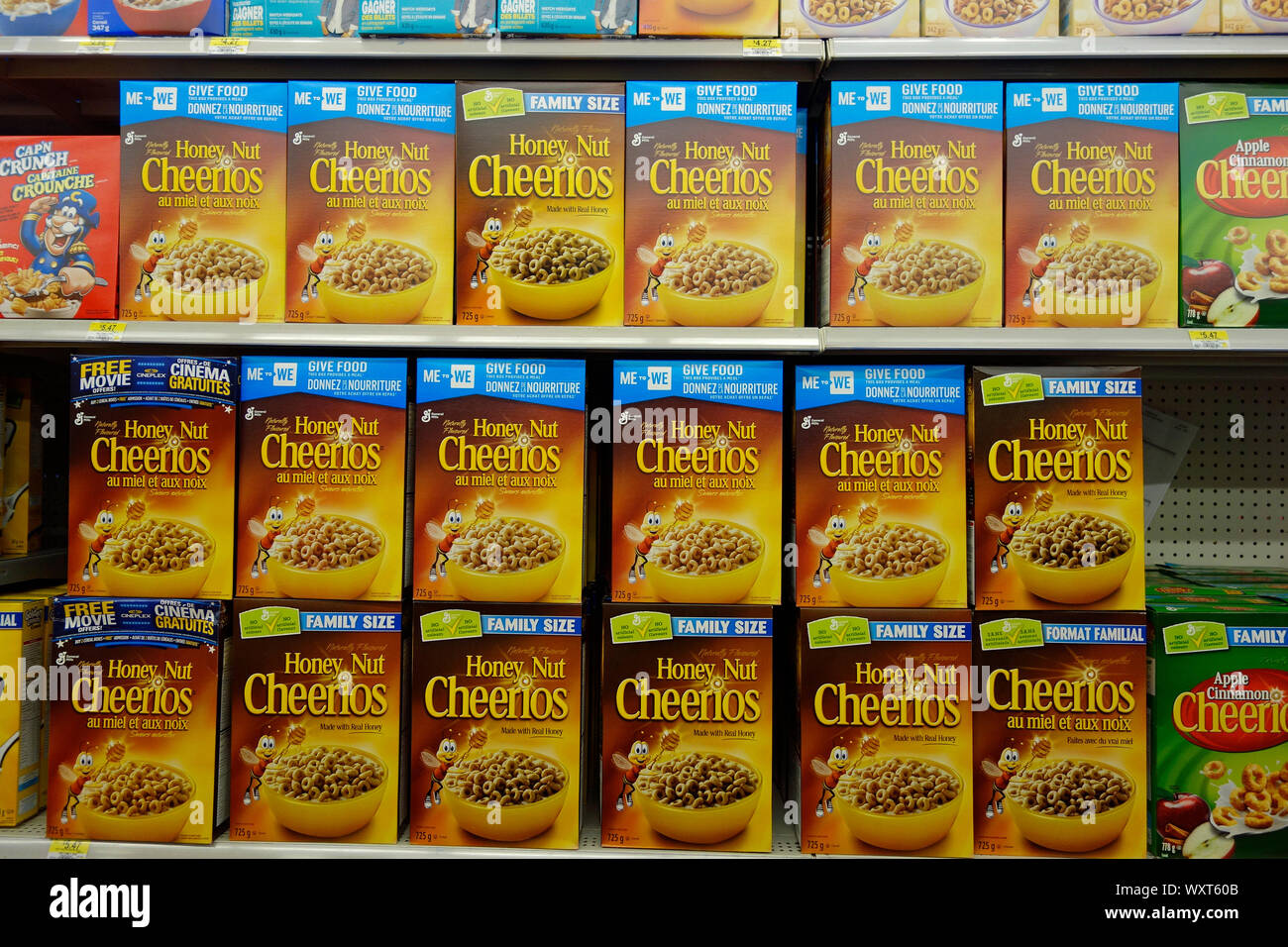 Supermarket cereal cheerios hi-res stock photography and images - Alamy
