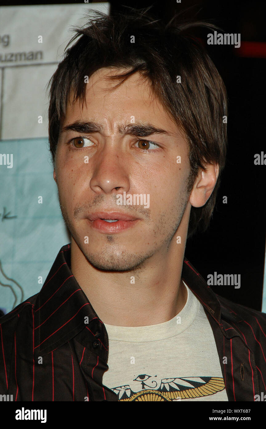 Justin Long at the Los Angeles Premiere of "Waiting" held at the Mann ...