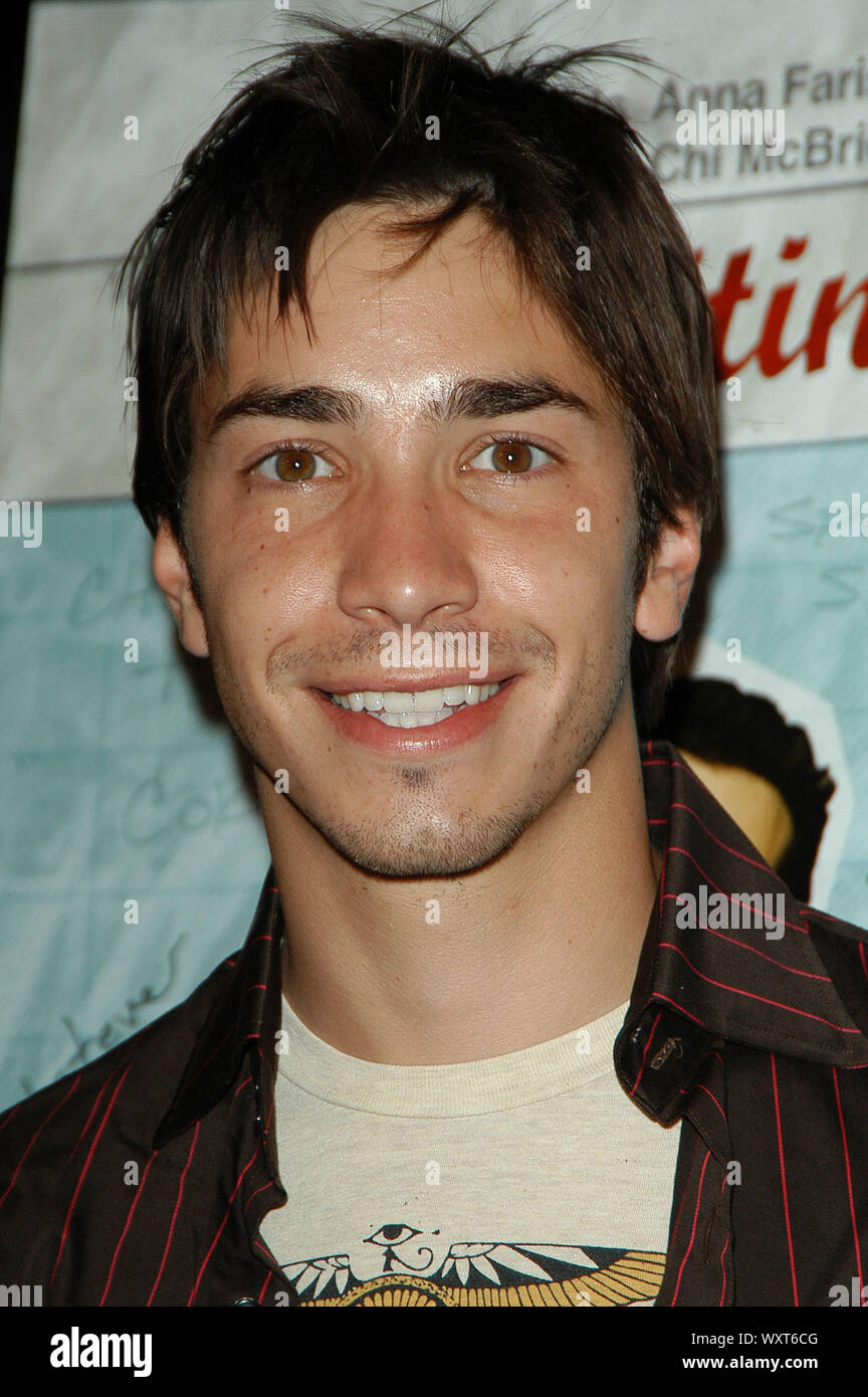 Justin Long at the Los Angeles Premiere of "Waiting" held at the Mann ...