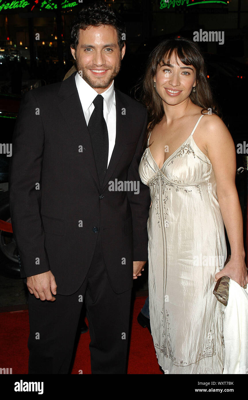 Edgar Ramirez and Date at the Los Angeles Premiere of "Domino" held at ...