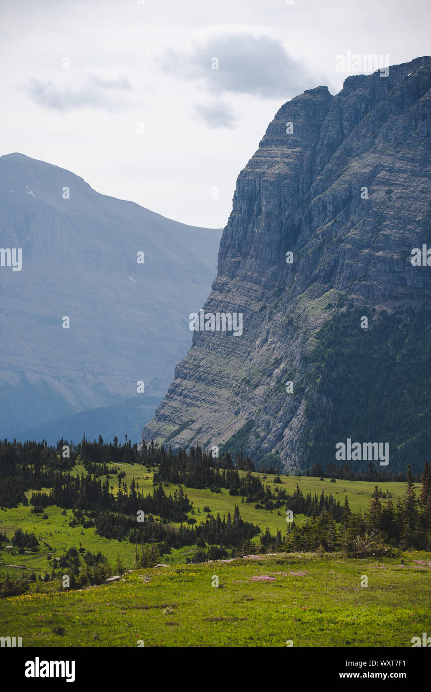 Rock side mountain in Montana Stock Photo - Alamy