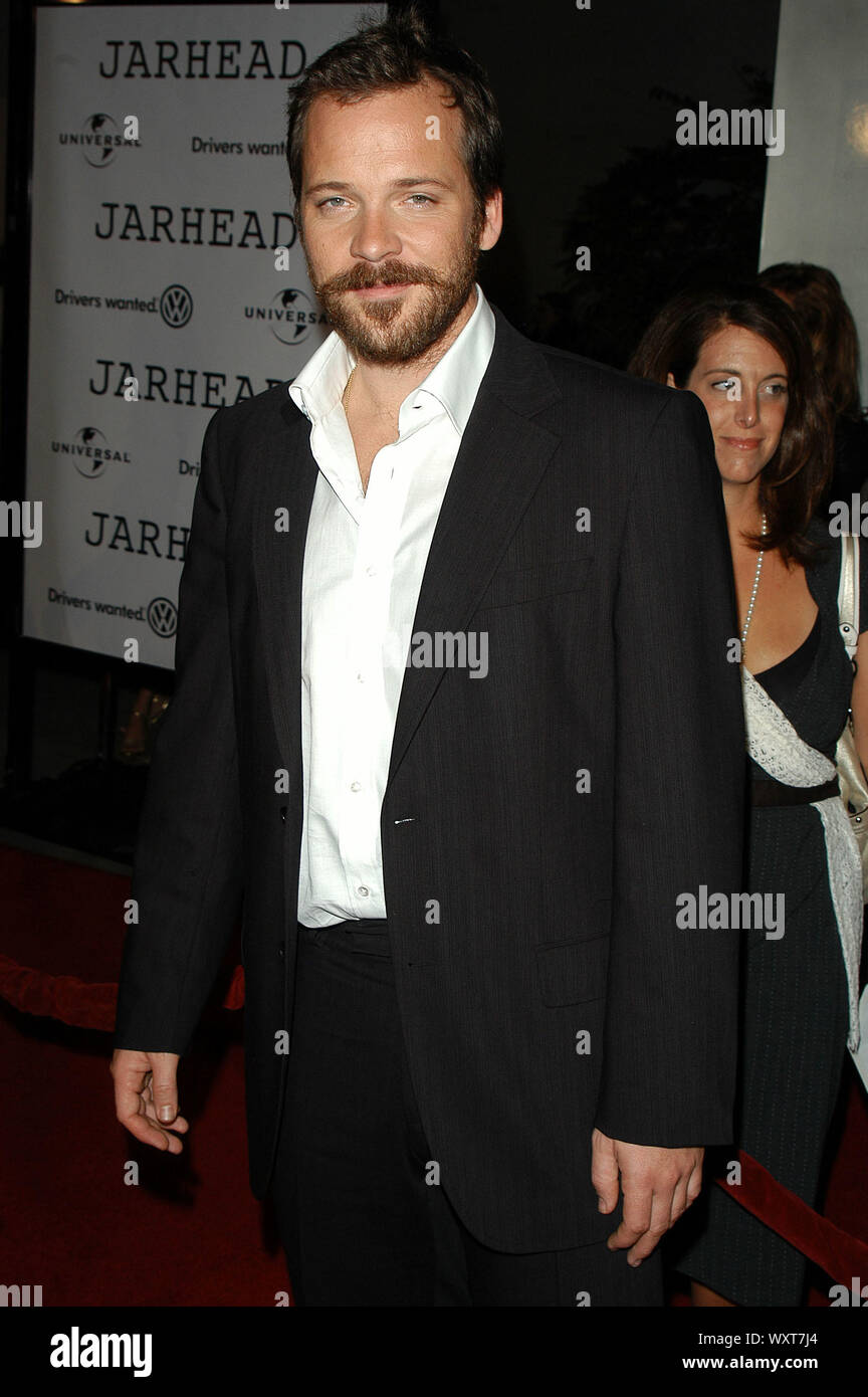 Peter Saarsgard at the World Premiere of "Jarhead" held at the ArcLight ...
