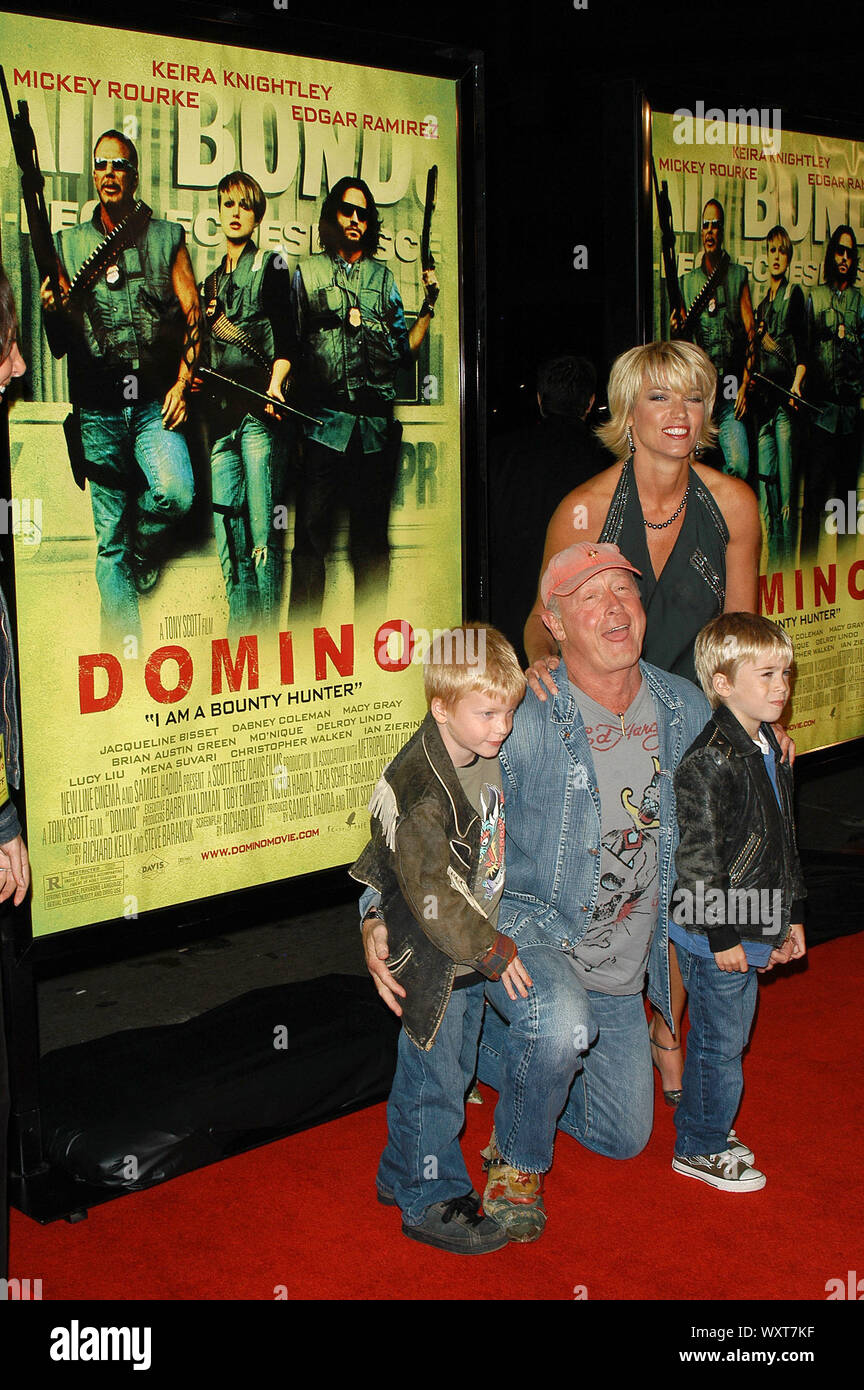 Director Tony Scott and Family at the Los Angeles Premiere of "Domino ...