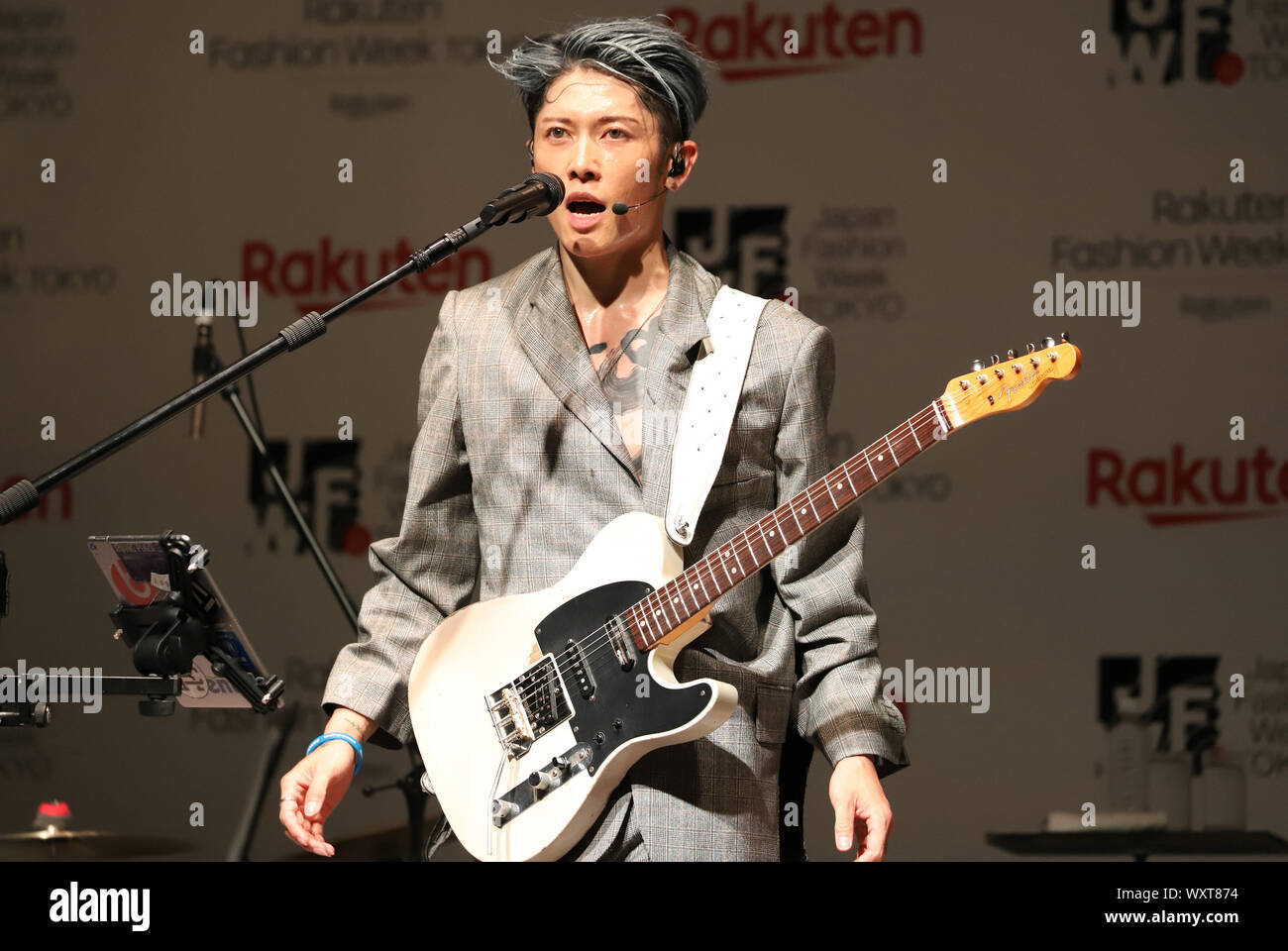 Tokyo, Japan. 17th Sep, 2019. Japanese actor and musician Miyavi plays ...