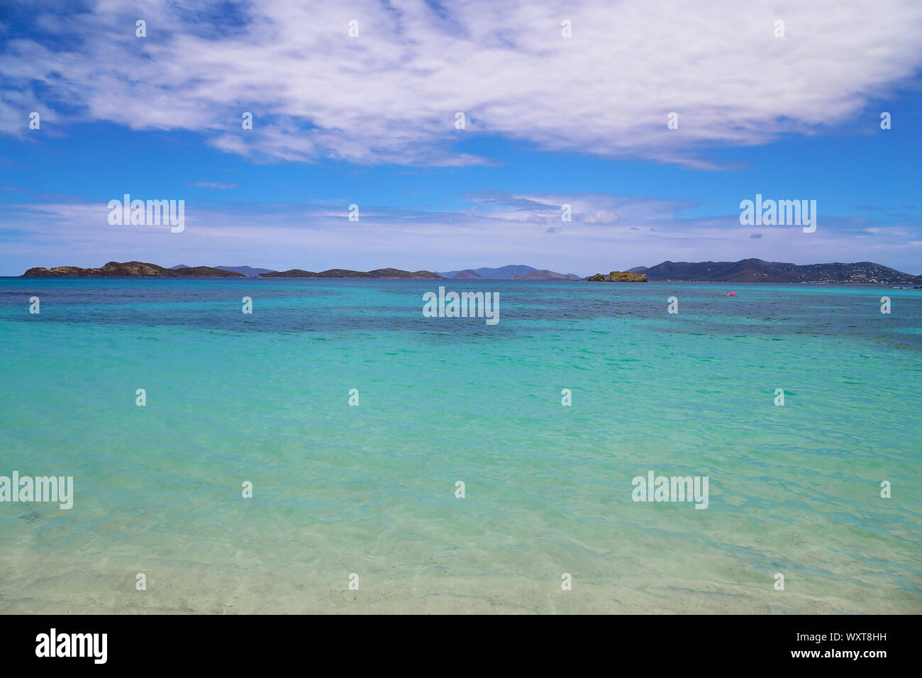 Famous Sapphire beach on St. Thomas island Stock Photo - Alamy