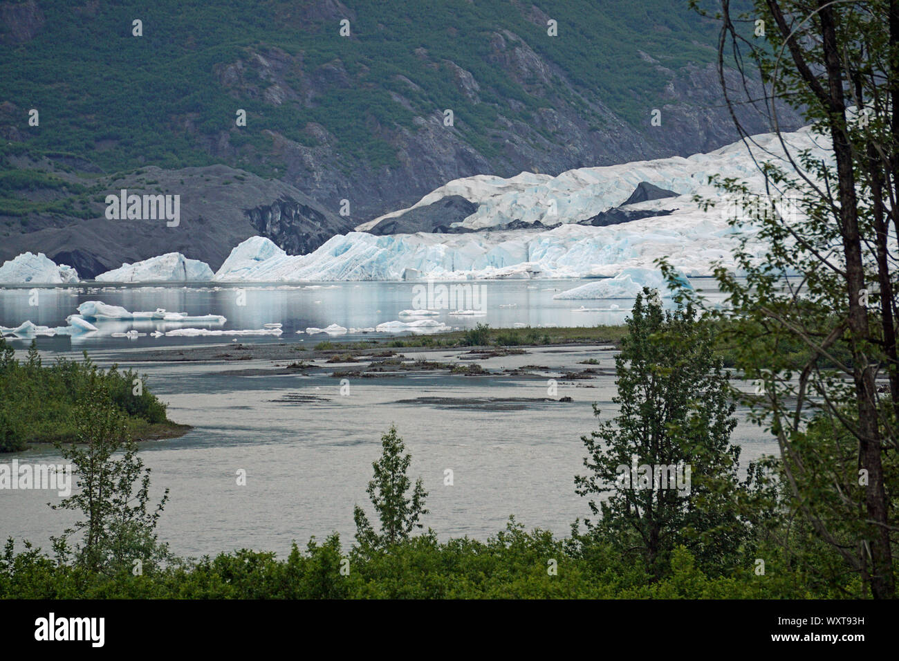 INLAND GLACIER POOL Stock Photo - Alamy