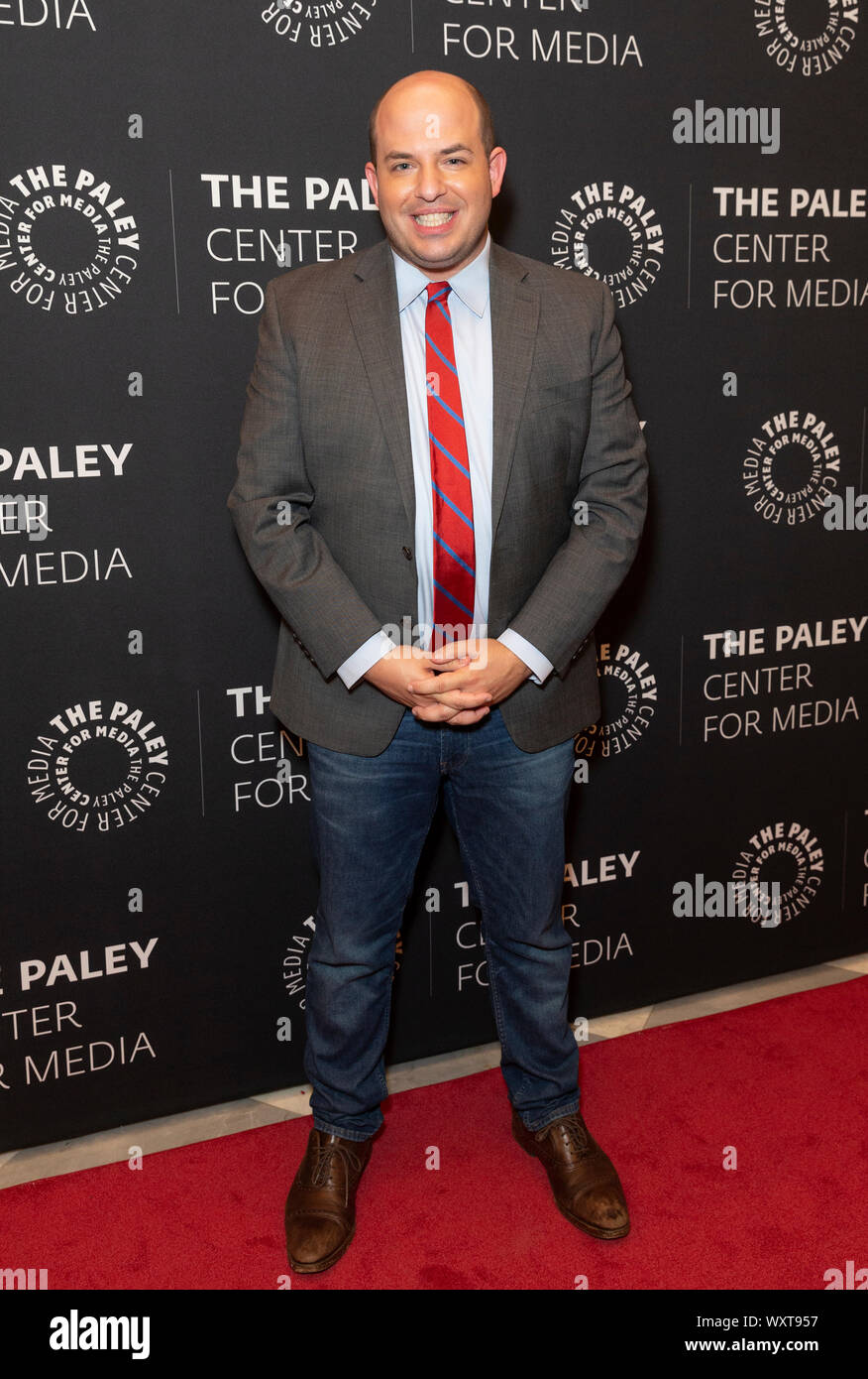 New York, NY - September 17, 2019: Brian Stelter attends The James P ...