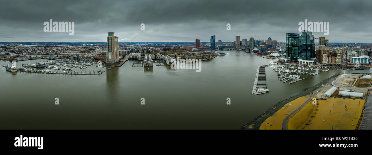 Baltimore md aerial stadium hi-res stock photography and images - Alamy
