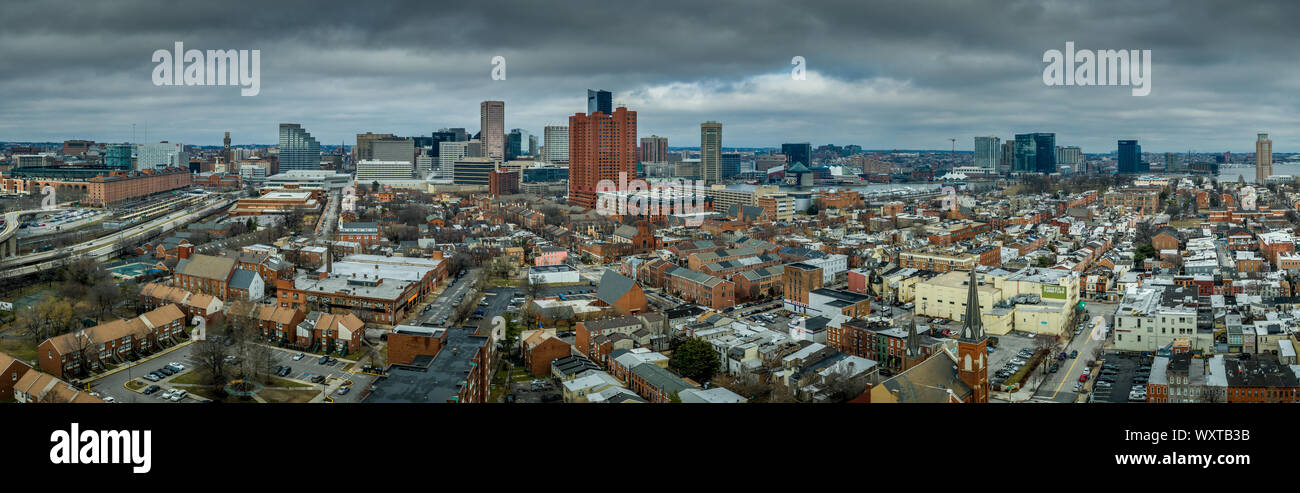 Baltimore md aerial stadium hi-res stock photography and images - Alamy