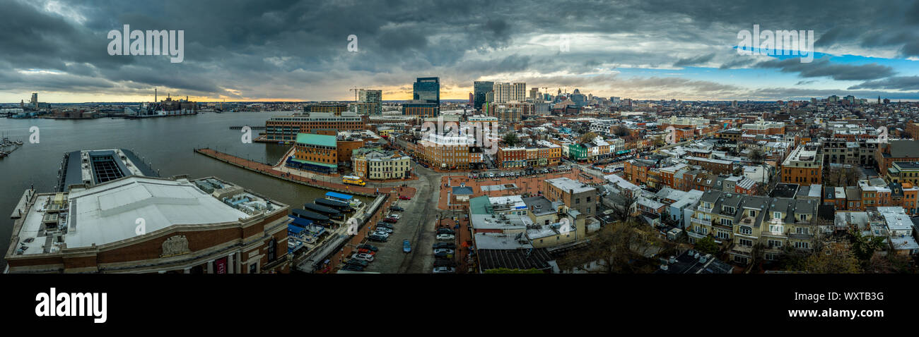 Old baltimore panorama hi-res stock photography and images - Alamy