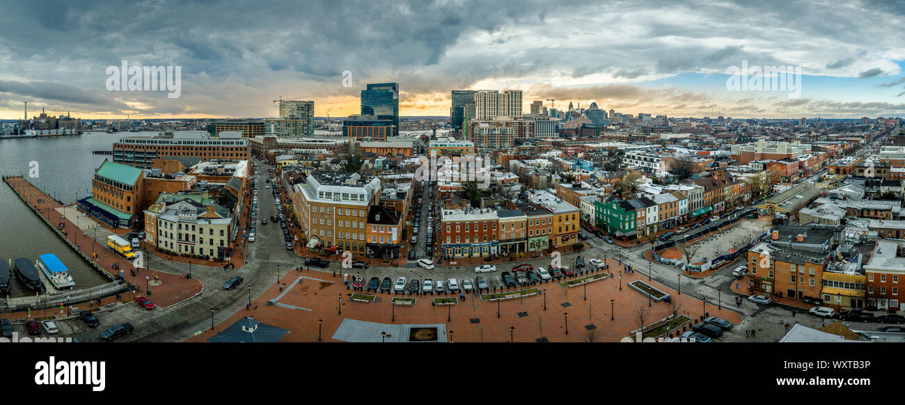 Baltimore md aerial stadium hi-res stock photography and images - Alamy