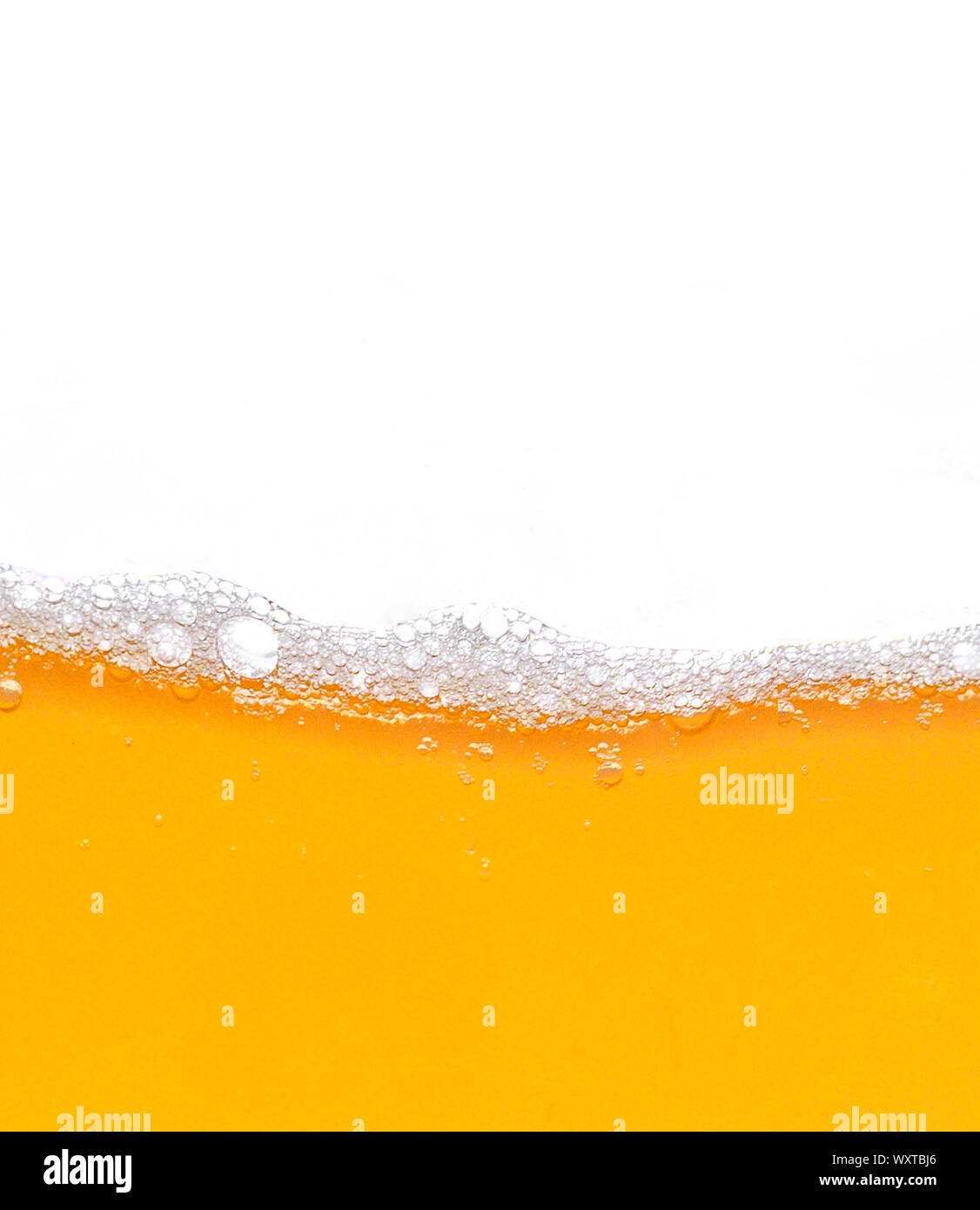 Beer bubbles background with realistic white foam Stock Photo - Alamy