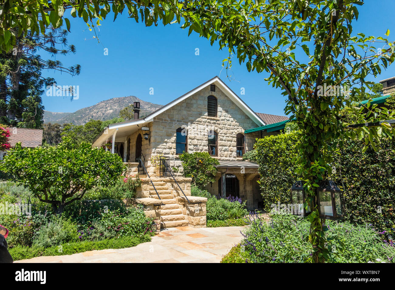 The exterior of the building housing the two restaurants at the San ...