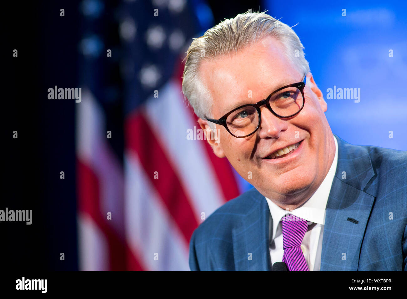 Ed Bastian, CEO of Delta Airlines, participates in an interview in ...